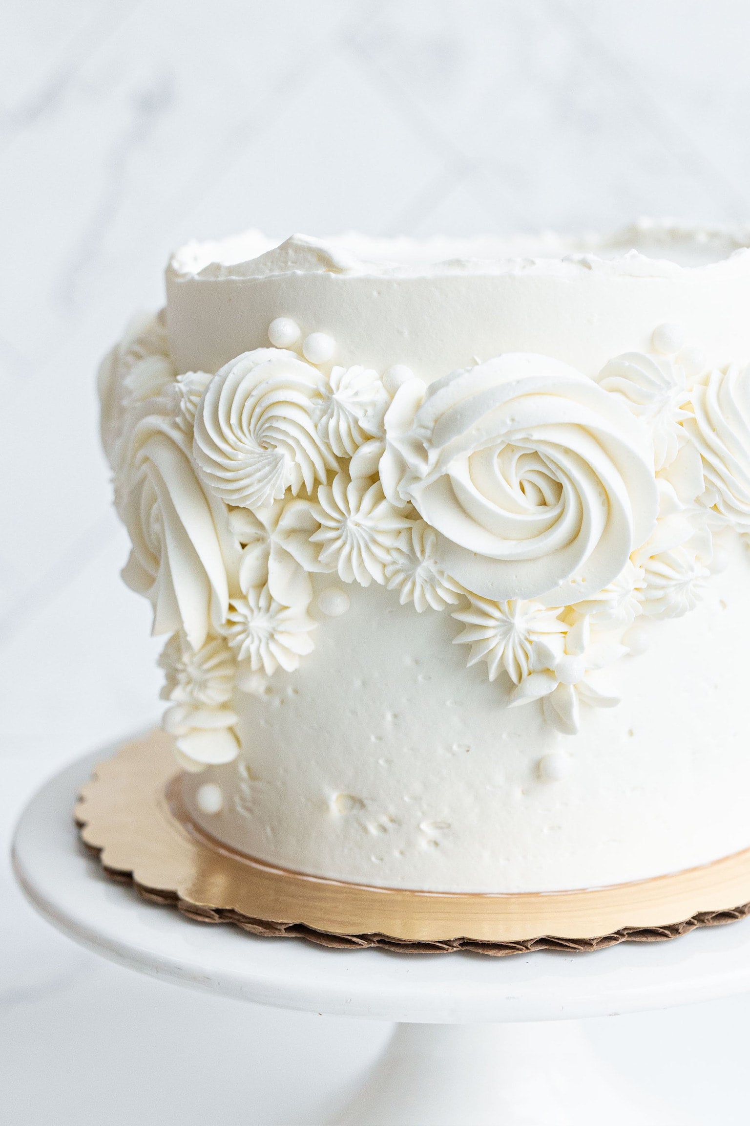 Rosette Cake Blue Blocks Rosette Cake | Farah's Dessert Heaven