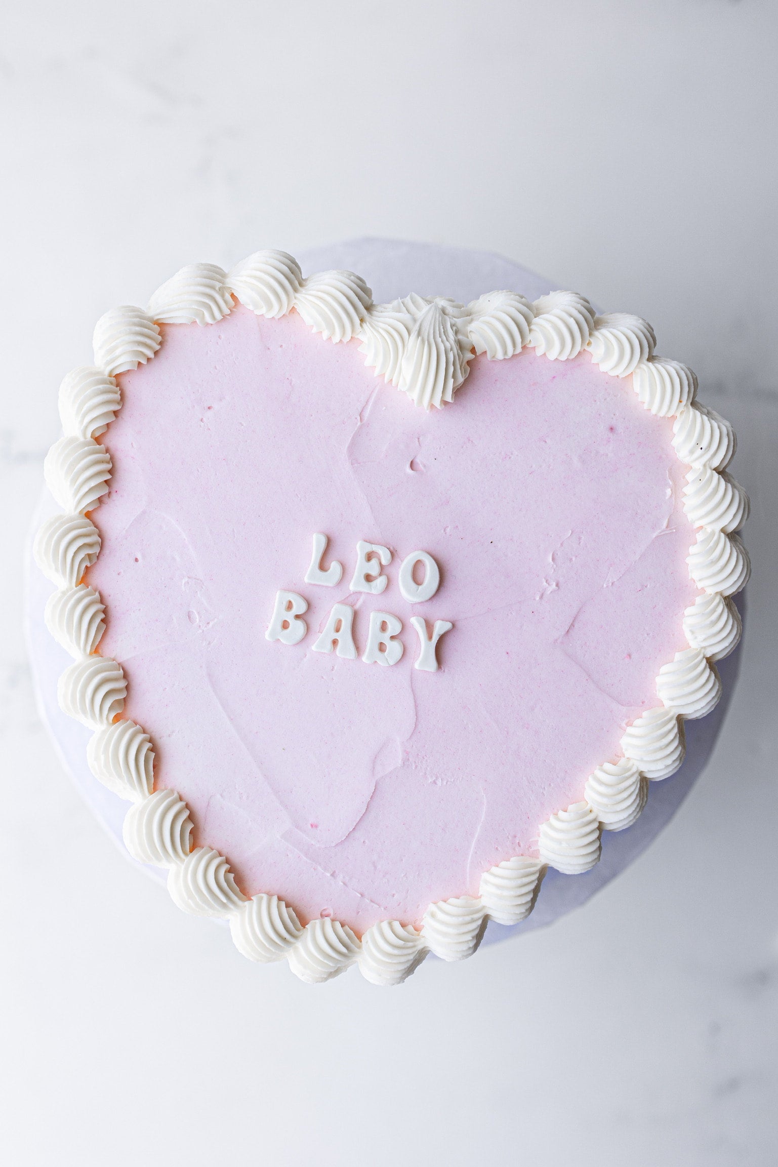 Zodiac Baby Heart Cake | Hapa Bakery