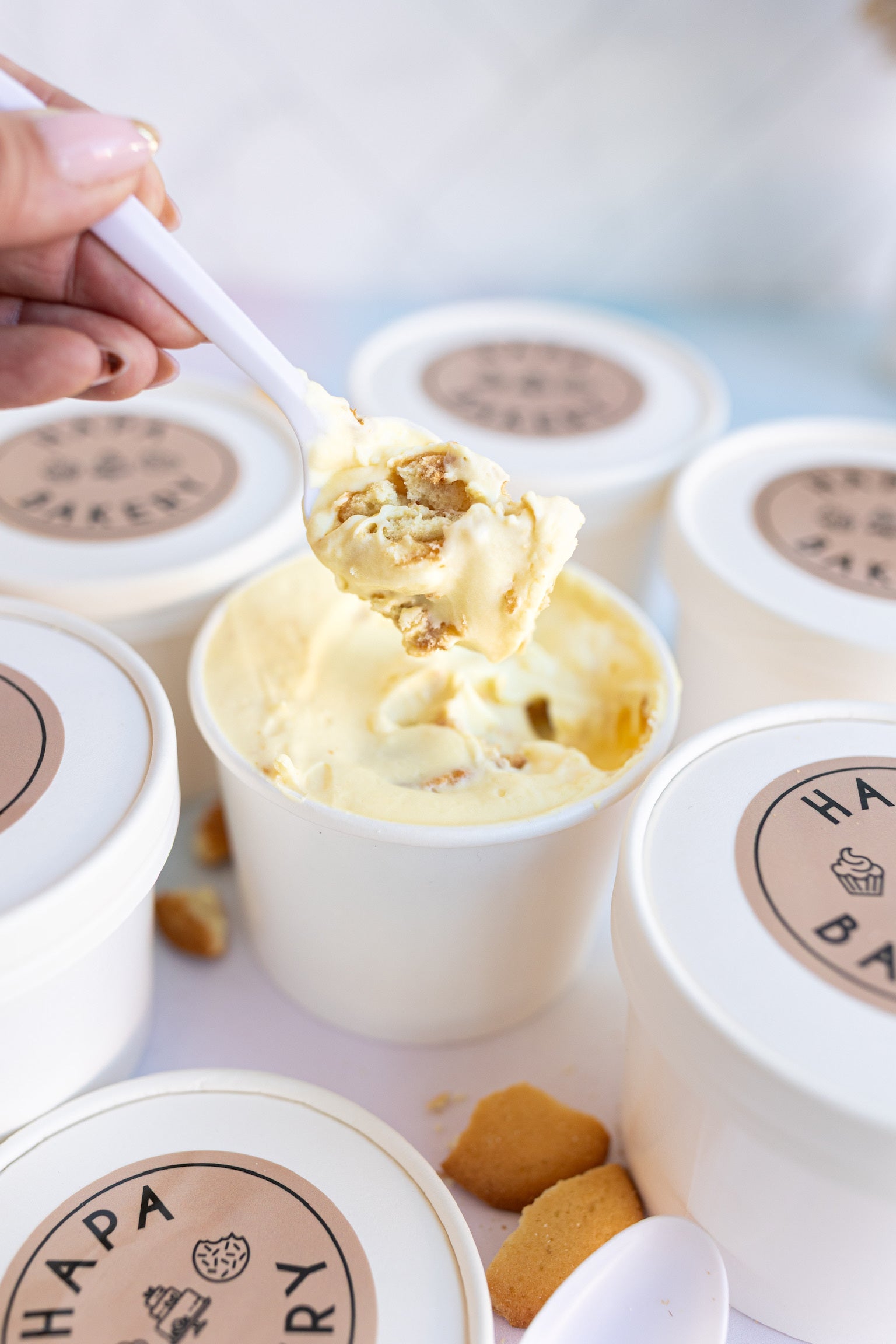 Classic Banana Pudding- 6 Individual Containers | Hapa Bakery