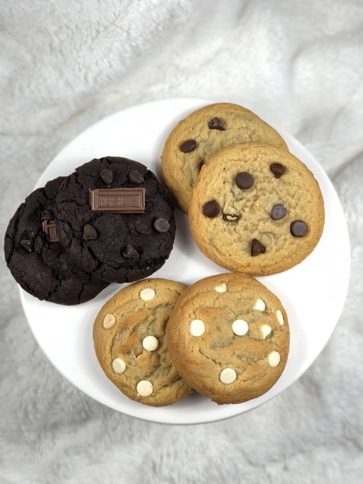 Assorted Chocolate Chips Cookie Box - Hapa Cupcakes & Bakery - Orange ...