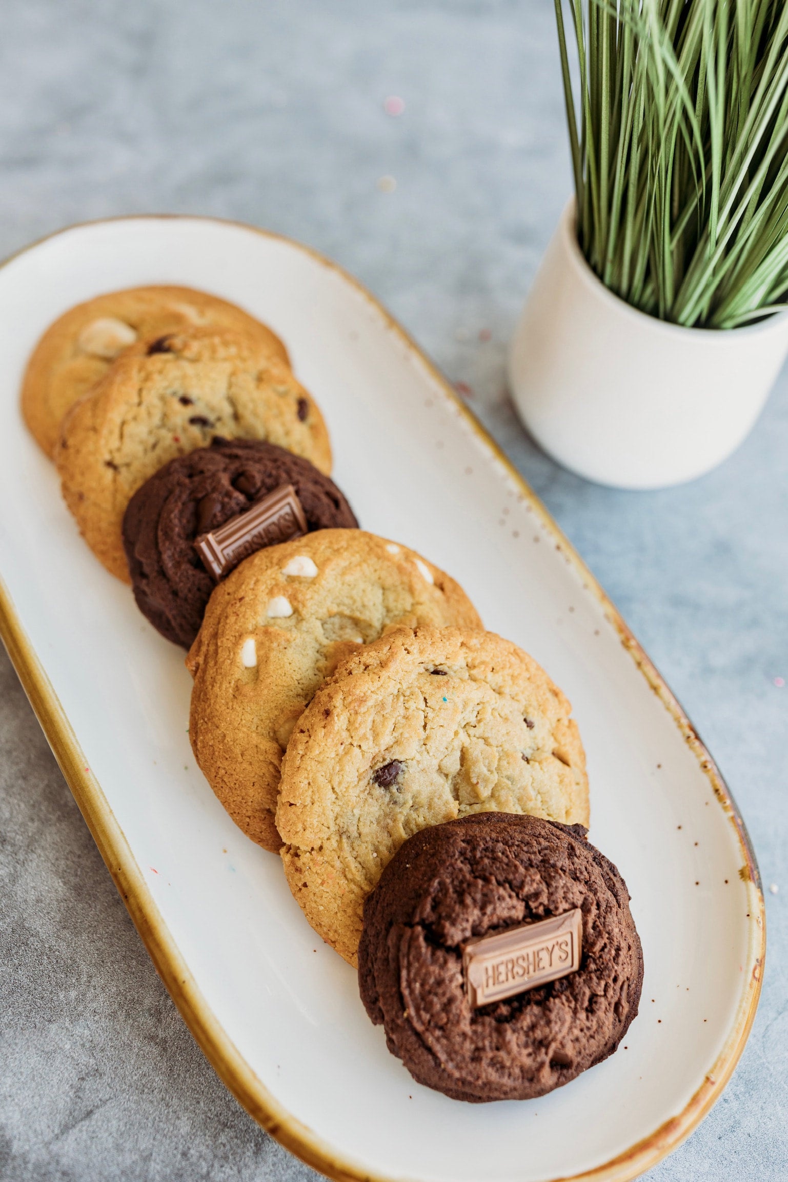 Assorted Chocolate Chips Cookie Box - Hapa Cupcakes & Bakery - Orange ...